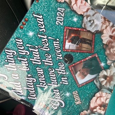 Custom Graduation Cap Topper, Personalized Social Work Grad Cap Topper ...