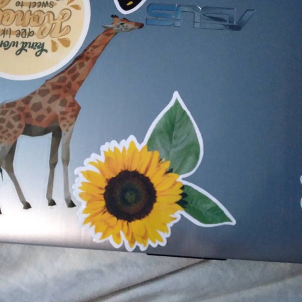 Realistic Sunflower Sticker, Sunflower Sticker, Flower Sticker ...
