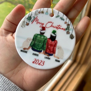 Custom Family Ornament, Family With Kids, Custom Christmas Ornament ...