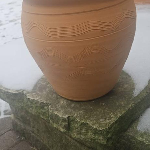 Red Clay Terra Cotta Planter Pot: Rustic Kentucky Pottery, 11.5