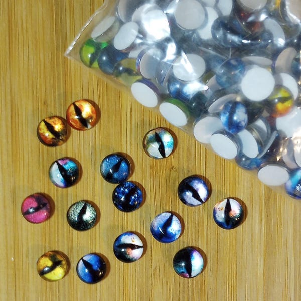 100pcs 50 Pairs Dragon Eyes Cat Eye Toys Hot Sale 6mm 8mm 10mm 12mm ...