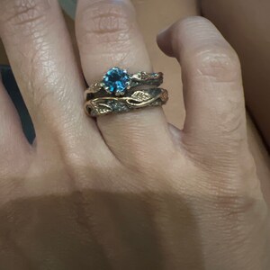 Unusual Garnet Branch Engagement Ring Twisted Branch Ring | Etsy