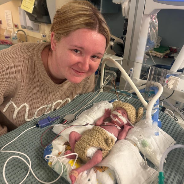 NICU Ladybug Preemie Outfit With Overalls, Fits 2, 3, or 4 Pound Nano ...