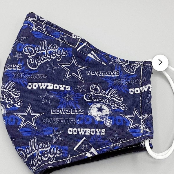 Dallas Cowboys Triple-layer Face Masks. Washable, Comfortable ...
