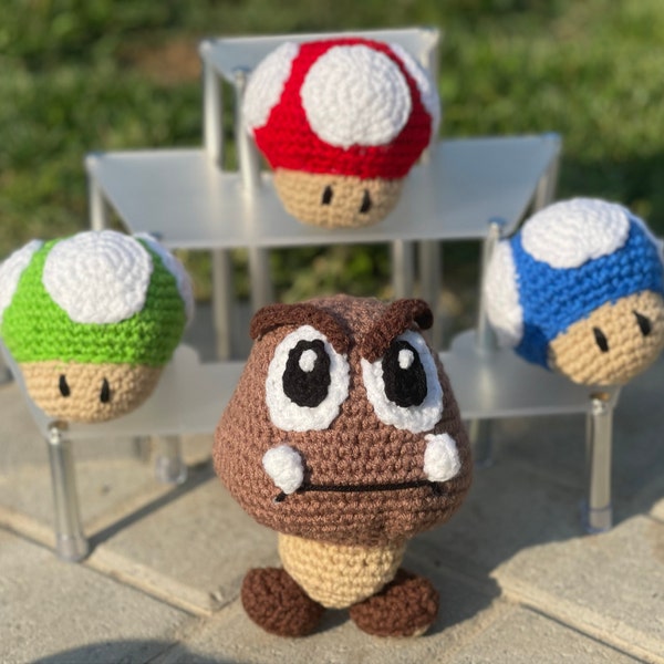 CROCHET PATTERN BUNDLE - Goomba & Mario Bros Mushrooms - Pdf File ...