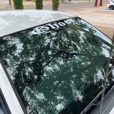 Custom Windshield Decals Word and Number Car Truck Window - Etsy