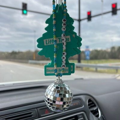 Zodiac Disco Ball Car Charm Car Decor Gift Astrology Ornament Beaded ...