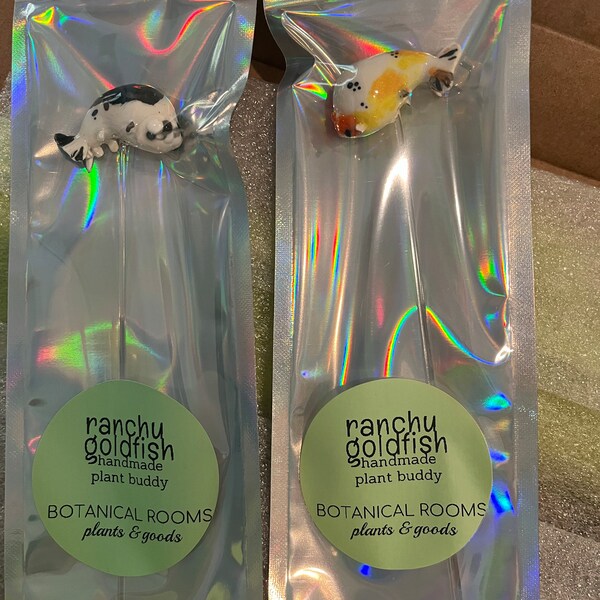 Handmade Plant Accessory/ Decor - Ranchu Goldfish Plant Buddy - Etsy