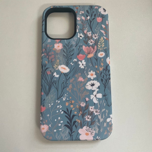 SPRING Cute Wildflowers iPhone Case 14 13 12 11 Pro Max, Pastel Floral ...
