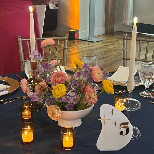 Starburst Cake Topper Wedding, Celestial Cake Topper Line Art Modern ...