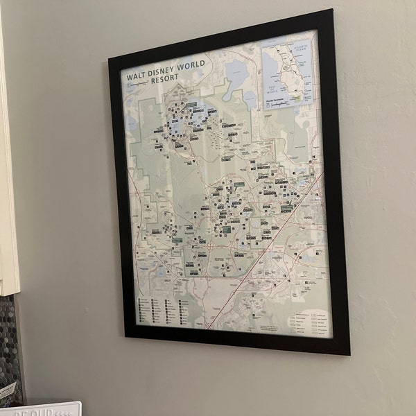 Walt Disney World Resort Map (national Park-style) With Points-of ...