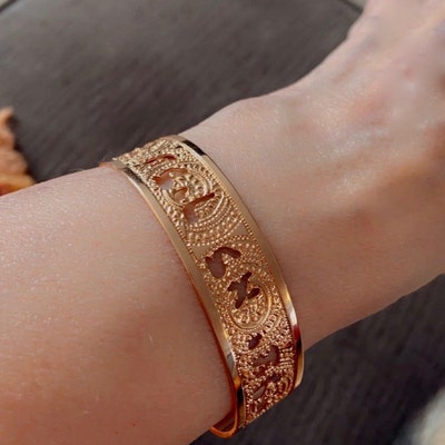 Hebrew Gold Necklace Engraved Necklace With Blue Topaz - Etsy