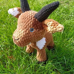 Goat Amigurumi Pattern, Crochet Farm Animals Pattern, Plush Goat ...