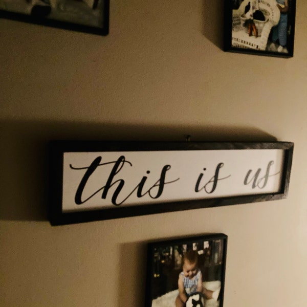 This is Us Farmhouse Wood Sign Framed Wood Sign - Etsy