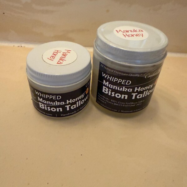 OATMEAL Bison With Manuka Honey Whipped Tallow Cream With 850+MGO ...