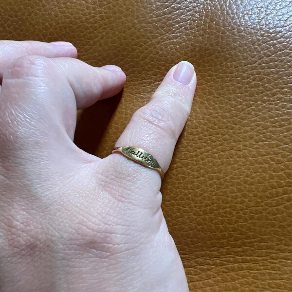 Dainty Custom Engraved Name Ring, Christmas Gift for Mom, Mother’s Day ...