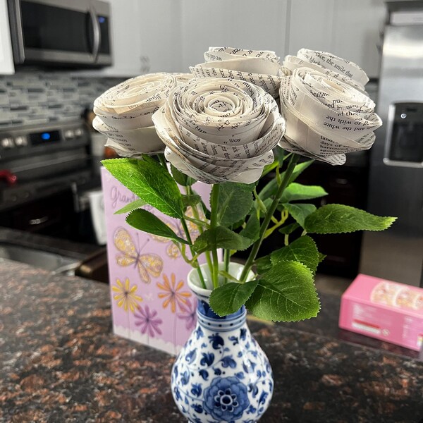 Book Page Flower Bouquet | Long-stemmed Proses for Readers, Writers ...