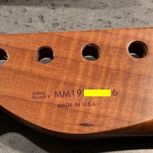 Custom Serial Number Waterslide Guitar Headstock Decals - Etsy