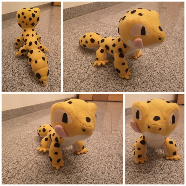 Pet Lizard Plush Sewing Pattern .pdf Tutorial Leopard Gecko Crested ...