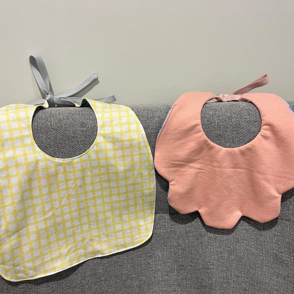Baby Scallop Bib Sewing Pattern: Reversible 4-in-1 (PDF Pattern) - Etsy