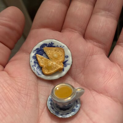 Miniature Breakfast, Miniature Tea and Toast, Miniatures, Tiny Food ...