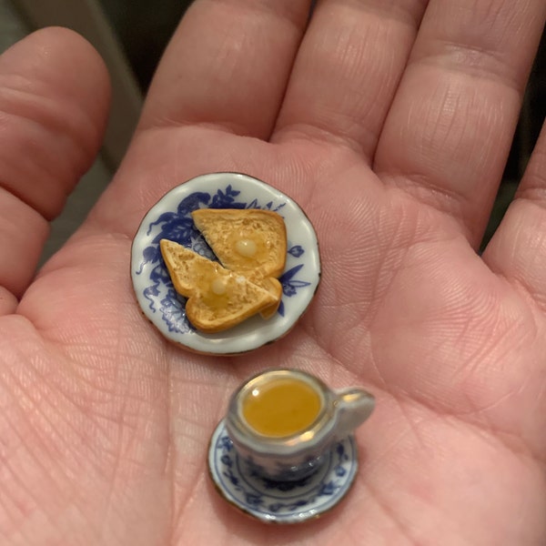 Miniature Breakfast, Miniature Tea and Toast, Miniatures, Tiny Food ...