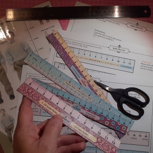 1 to 12 Scale Pretty Rulers. 9 Different Styles. Inches. Scaled 1:12 ...