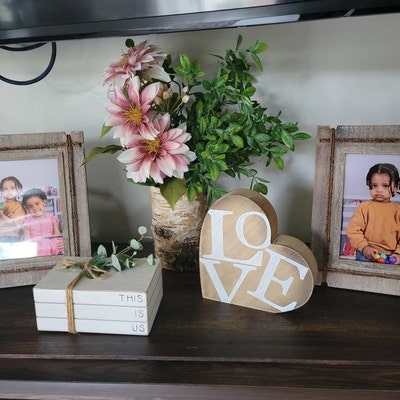 Wooden Picture Frame Vintage Style Rustic Looking Wood - Etsy