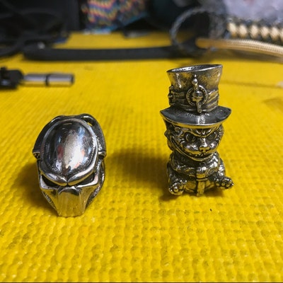 Author's EDC Bead Charm Necklace Pendant Bead PREDATOR - Etsy