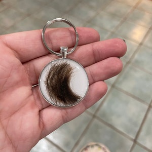 Hair Keychain, Pet Fur Keychain, Pet Fur Memorial, Pet Memorial ...