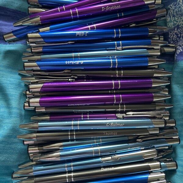 Engraved Custom Pens for Wedding Party Favors Personalized Name Pens ...