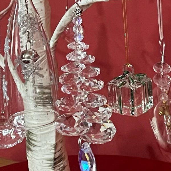 Crystal Christmas Tree Decoration - Etsy UK