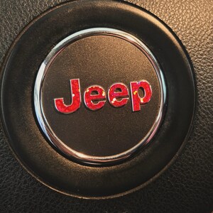 Holographic Crystal Jeep Emblem Sticker Decal, Wrangler JK, TJ, JL ...