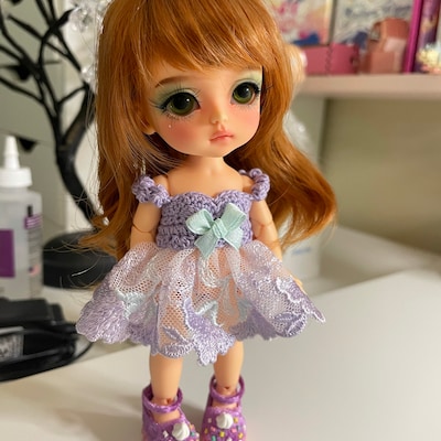 Cream & Brown Dress for Bjd MSD and Tonner Dolls - Etsy