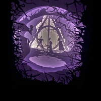 Welcome to Hogwarts.... Harry Potter Inspired Light up Shadow Box ...