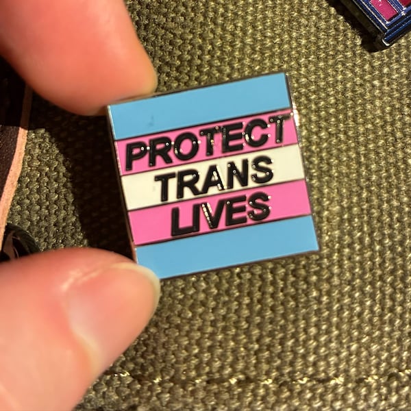 Protect Trans Lives Enamel Pin Badge • Trans Rights LGBTQ Queer Pride ...