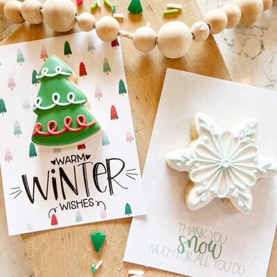 Printable DIY Cookie Kit Instruction Card 3.5 X 5 Printable Cookie Tag ...