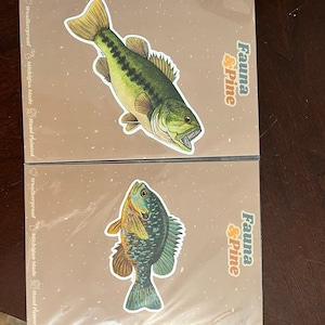 Largemouth Bass Sticker Vinyl Bass Decal Waterproof Bass Sticker Bass ...