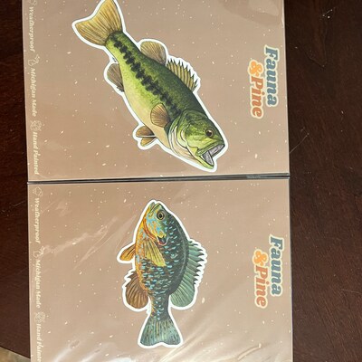 Largemouth Bass Sticker Vinyl Bass Decal Waterproof Bass Sticker Bass ...