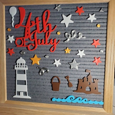 4th of July Saying Letter Board Icon / Fourth of July / Independence ...