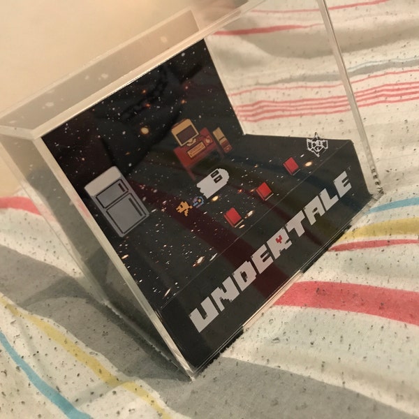 Undertale Napstablook Cube Diorama 3D Videogame Gift for Gamer Shadow ...