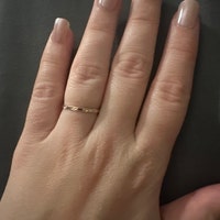 Stackable Name Ring Initial Ring Silver Id Ring Gold Stacking Ring ...