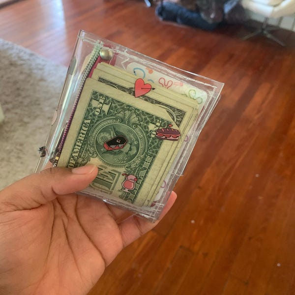 Holographic Mermaid Wallet, Back Change Wallet, for Waiters and Traders ...