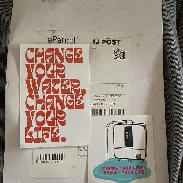 Kangen Water Nutrition Facts Sticker, Kangen Water Sticker, Enagic ...