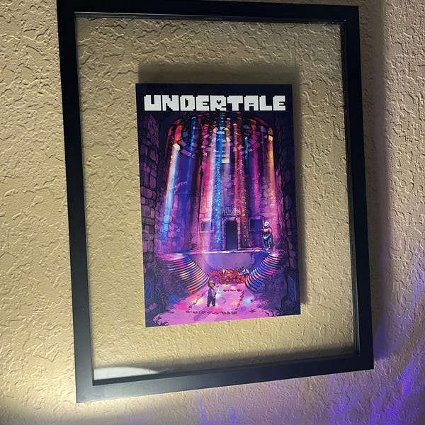 Undertale Poster, Wall Art & Home Decor, Indie RPG Video Game Poster ...