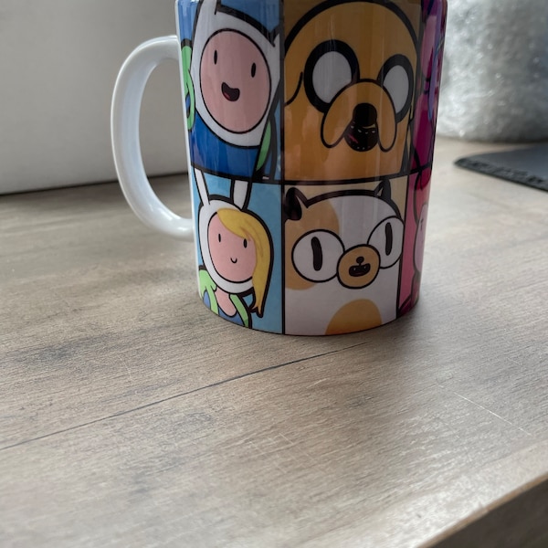 Adventure Time Characters Finn Jack 11oz Ceramic Coffee, Tea Mug Boxed ...