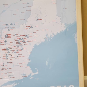 State Highpoints Map 11x14 Print - Etsy