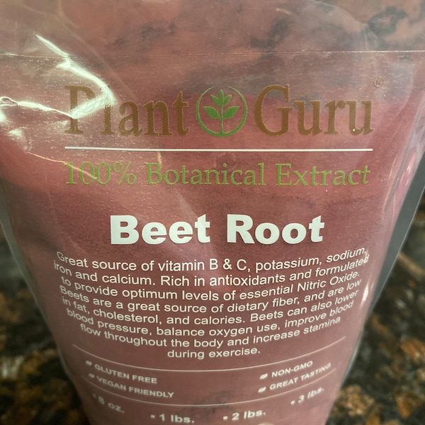 Beet Root Powder (beta Vulgaris) Non-gmo, Vegan 100% Natural Food Grade ...