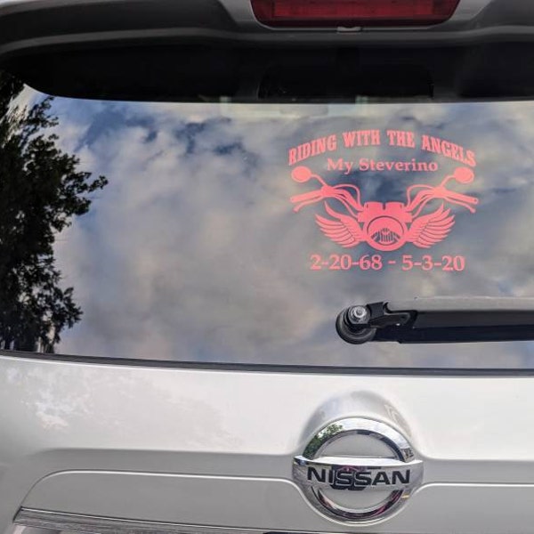 Angel Wings Heart Vinyl Decalhigh Quality Oracal 651 Vinyl Decal many ...