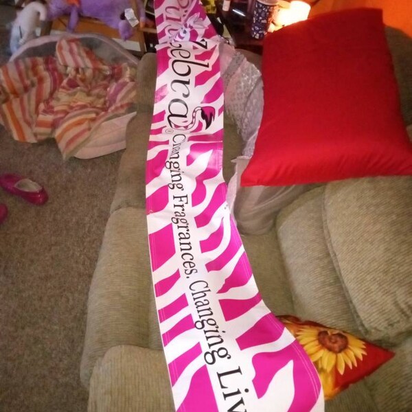 Printed and Shipped Pink Zebra Tent Banner, Vendor Banner, Pink Zebra ...